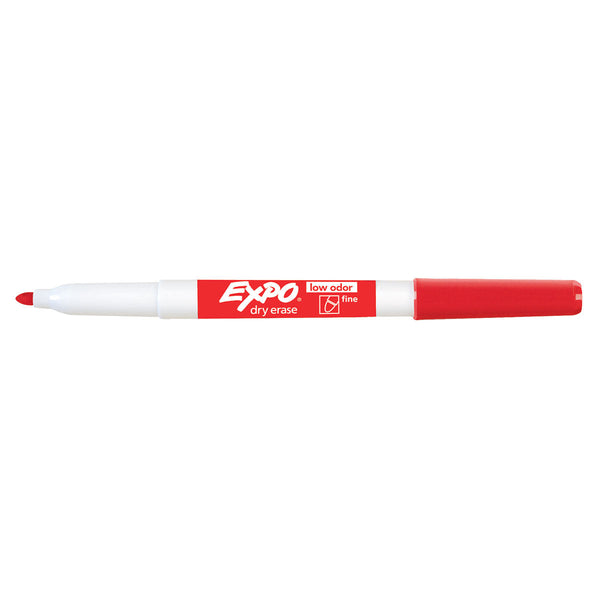 Red Expo Markers, Fine Tip, Pack of 6