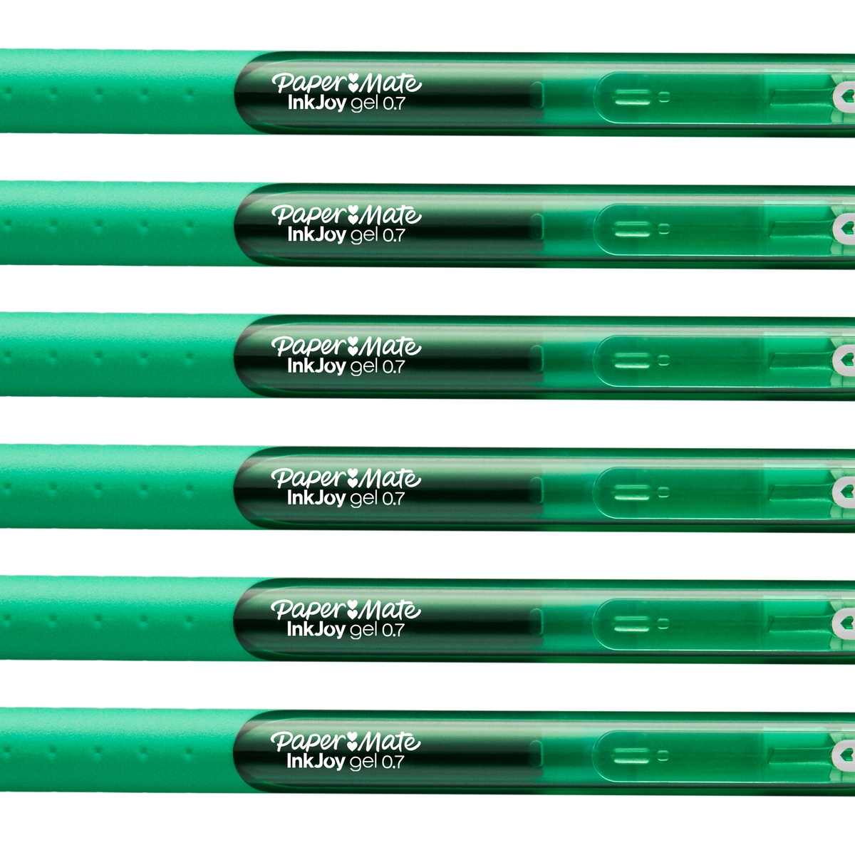 Papermate Inkjoy Gel Green Medium Retractable 6 Count – PensAndPencils.Net