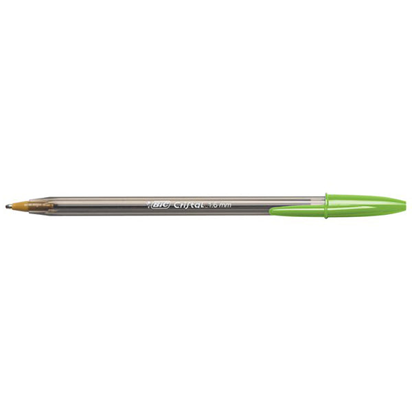 Bic Crystal Xtra Bold 1.6MM Lime Ballpoint Pen (Lime Ink)
