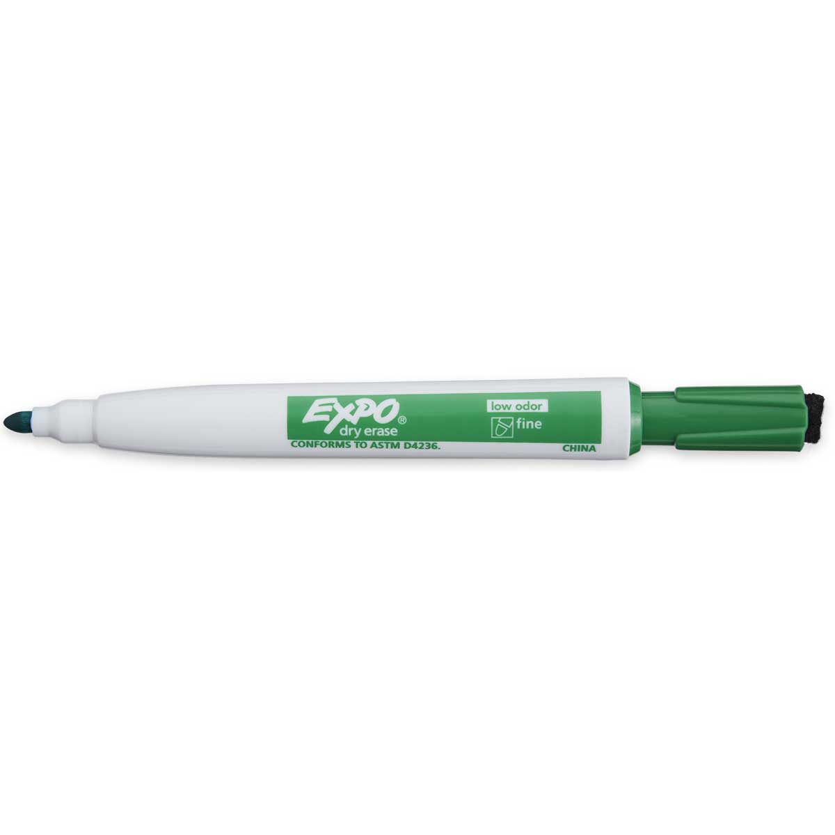 Expo Magnetic Dry Erase Green Markers With Eraser On Cap Fine Tip ...