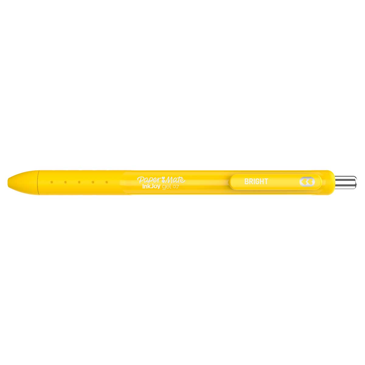 Paper Mate Inkjoy Gel Bright Yellow Ink Medium Point 0.7 Retractable ...