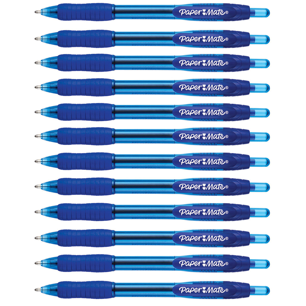 Paper Mate Profile Blue Ballpoint Pen 1.4b Retractable, Bold Point 12 ...
