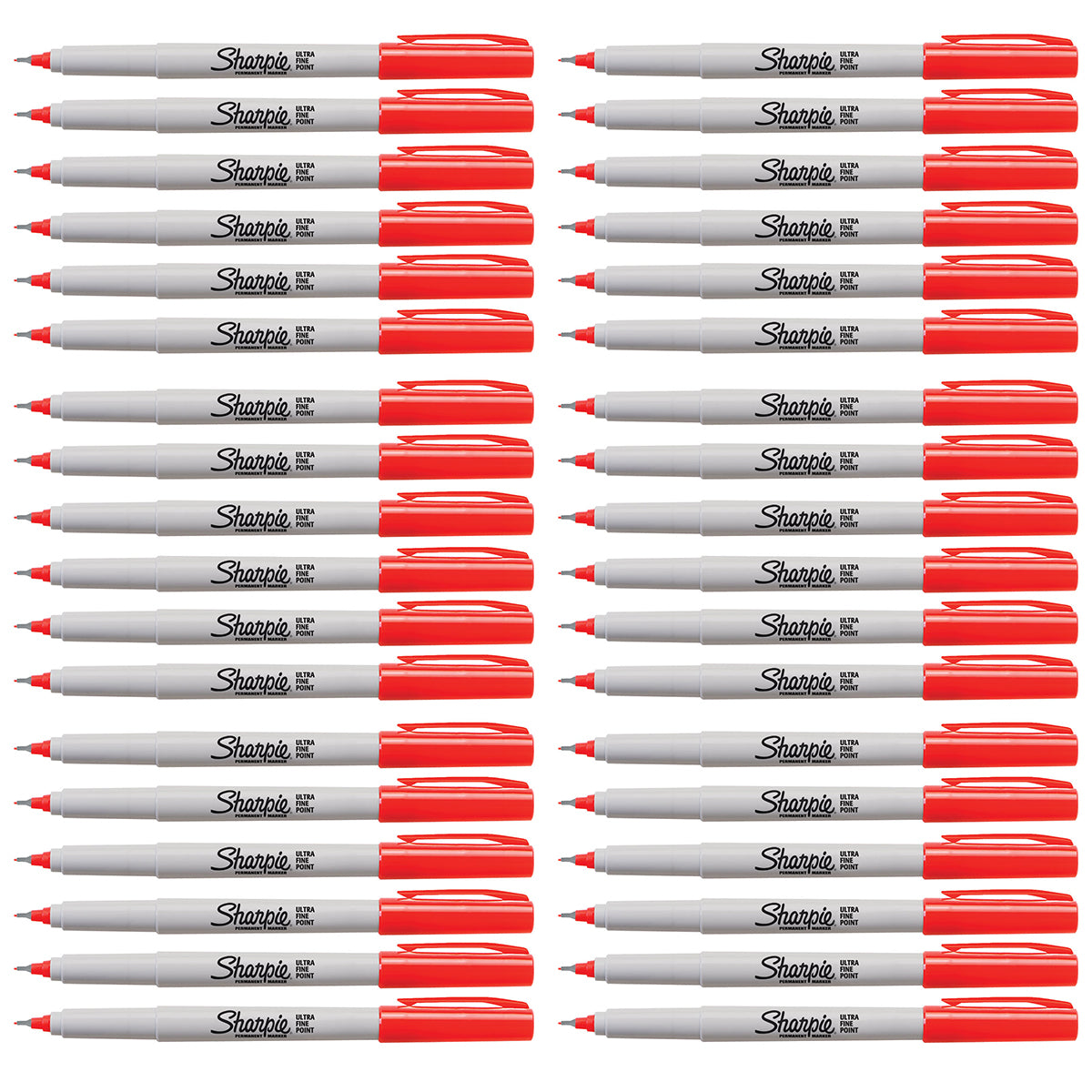 Sharpie Markers In Bulk, Red Ultra Fine Pack of 24 – PensAndPencils.Net