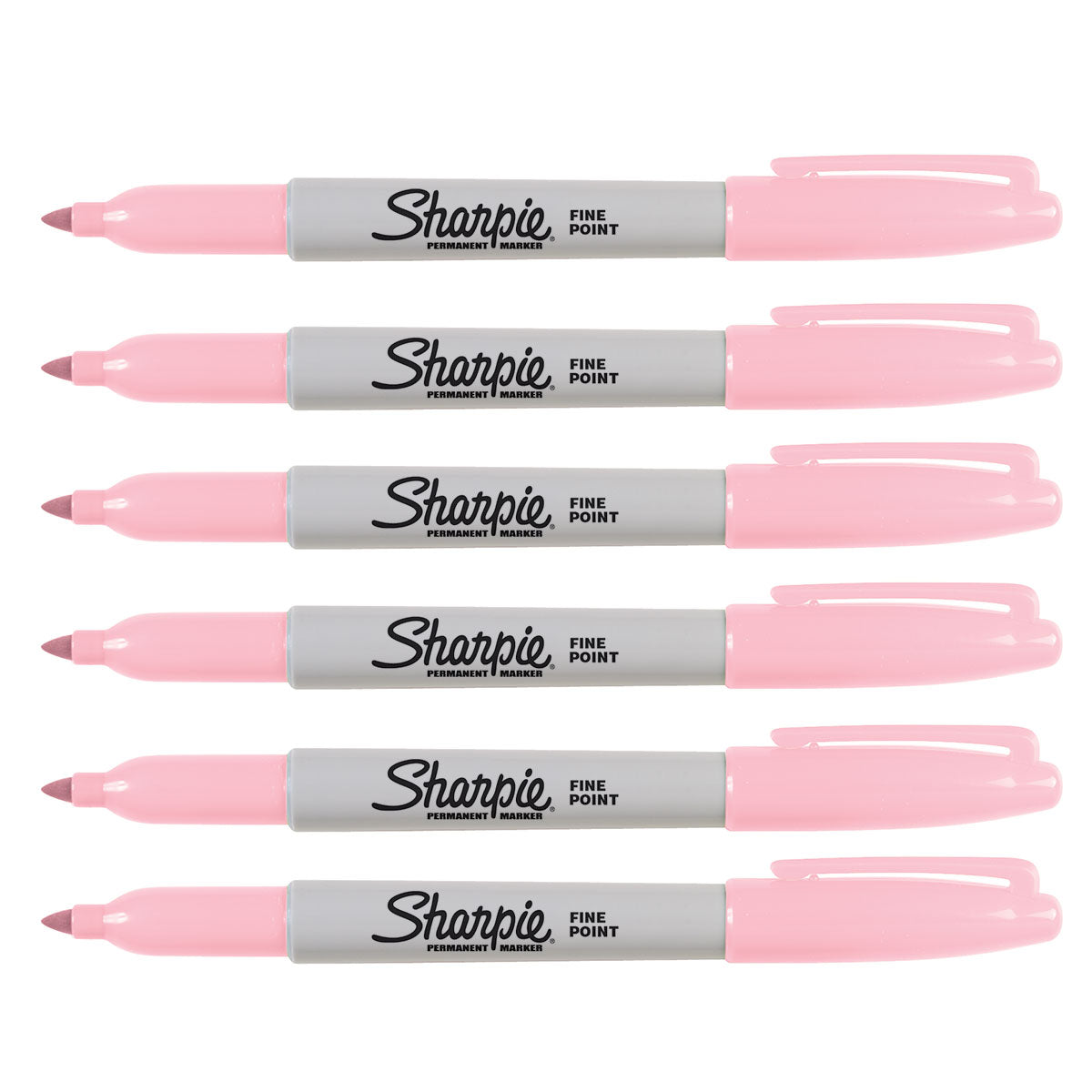 Sharpie Pink Lemonade Fine Tip Permanent Markers Pack of 6 ...