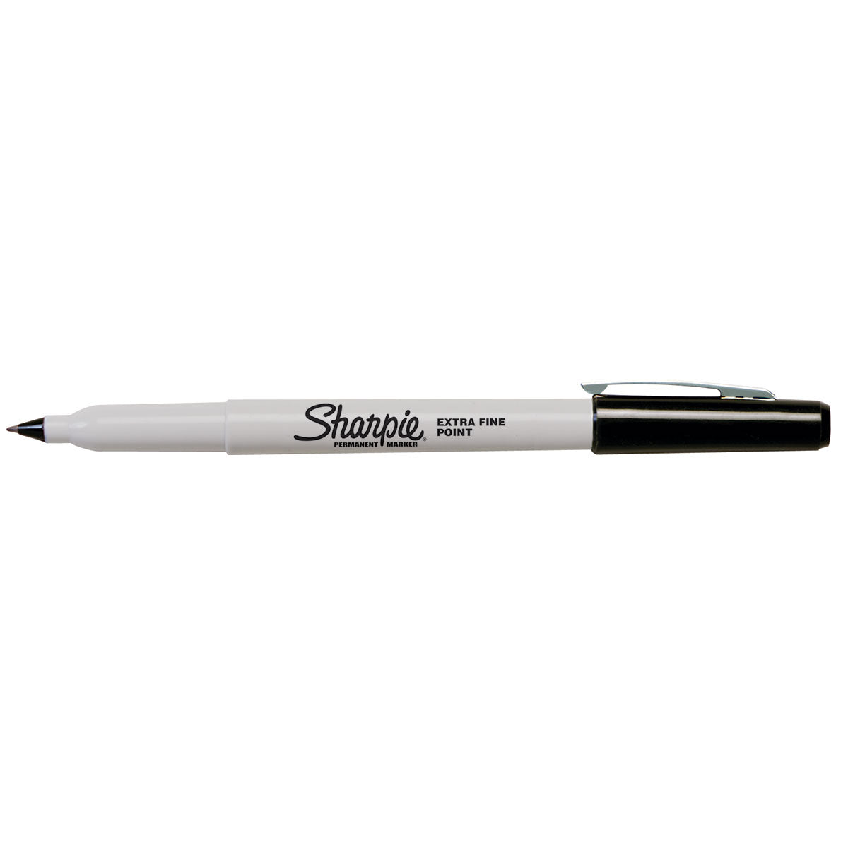 Sharpie Extra Fine Point Marker Black With Metal Clip – PensAndPencils.Net