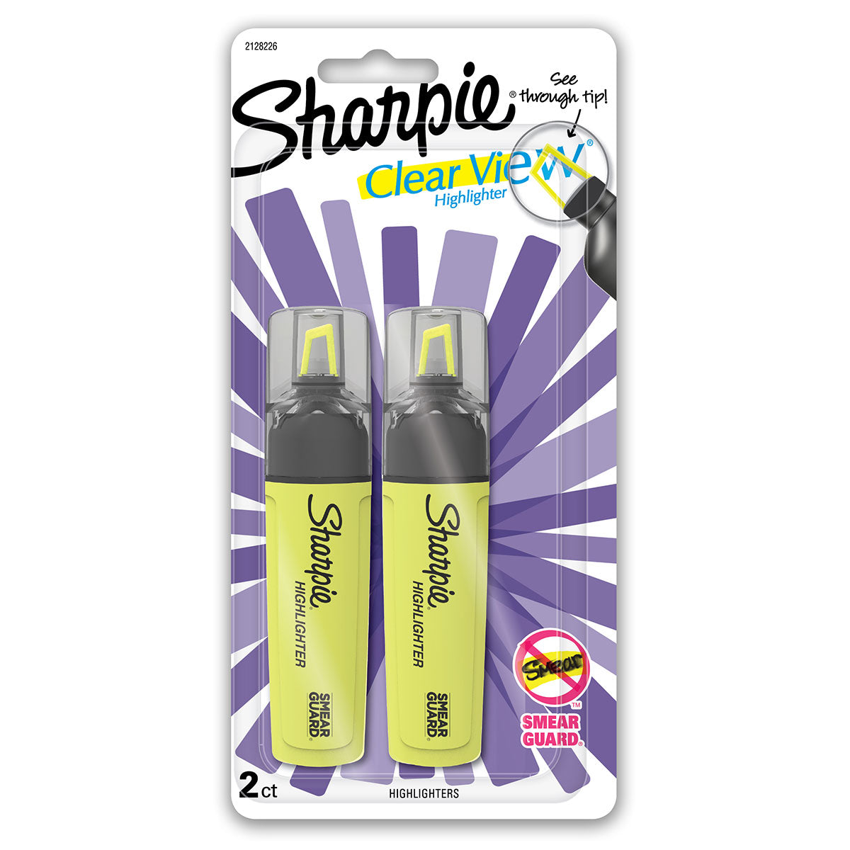 Sharpie Clear View Highlighter Yellow Pocket Size | Pack of 2 ...
