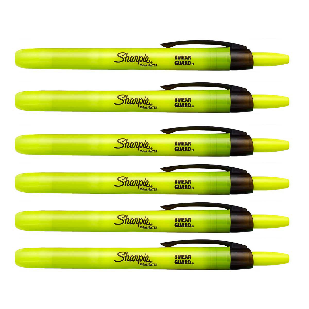 Sharpie Retractable Highlighters Fluorescent Yellow Narrow Chisel Tip ...