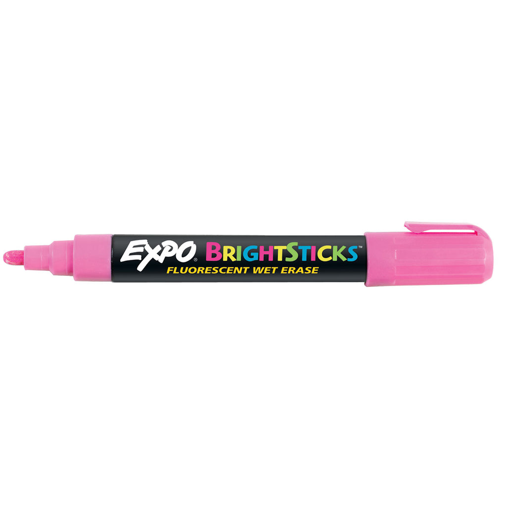 Expo Bright Sticks Fluorescent Pink Blackboard Marker, Bullet Tip