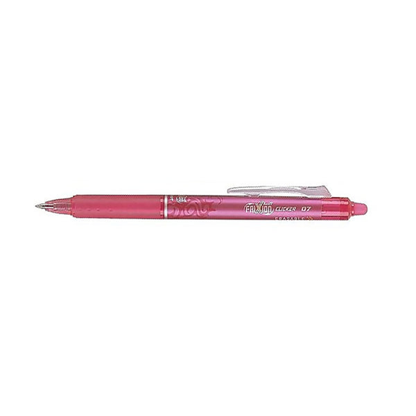 Pilot Frixion Pink Erasable Pen with Pink Ink, Retractable 0.7mm