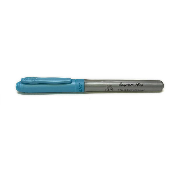 Bic Intensity Sapphire Blue Metallic Permanent Marker, Fine