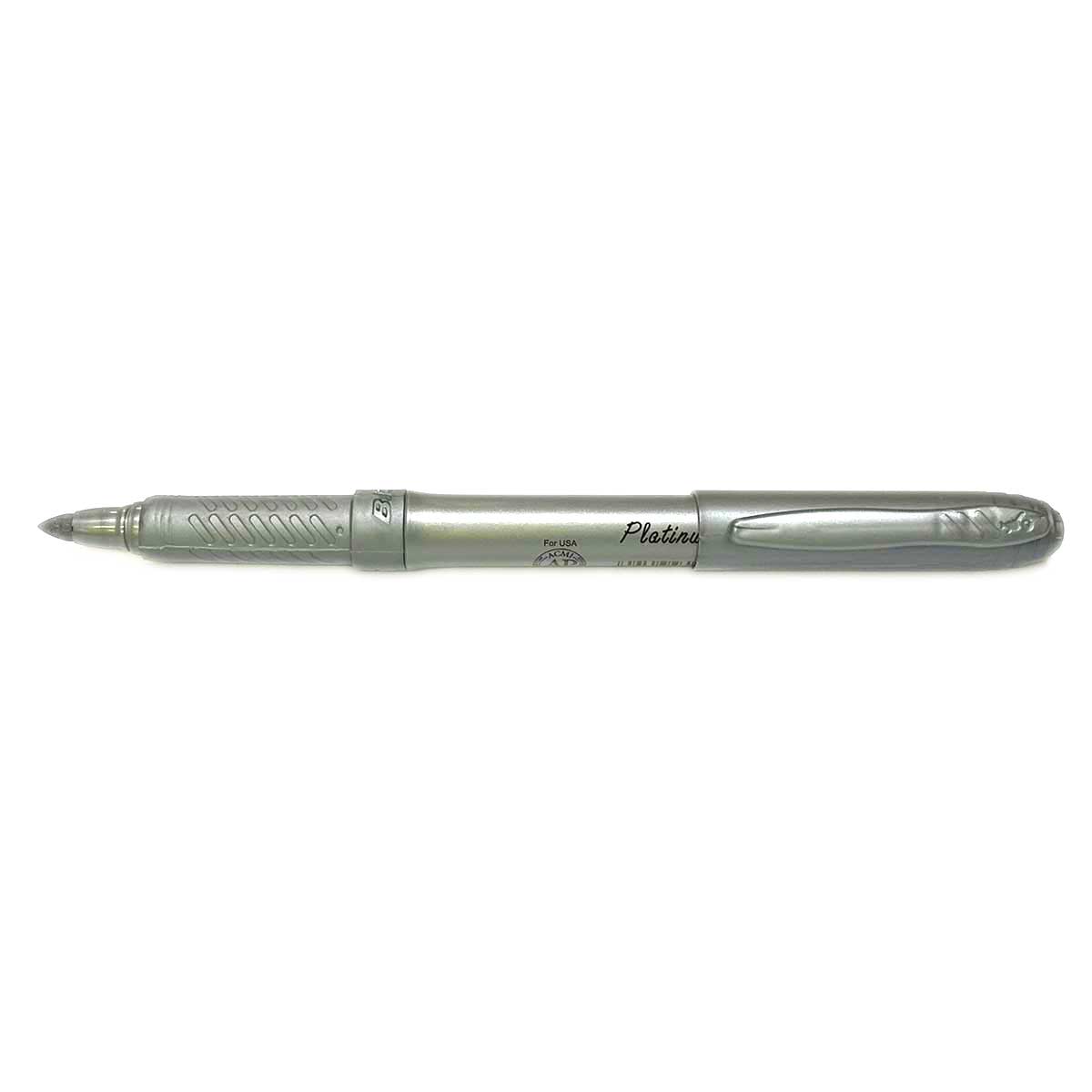 Bic Intensity Platinum Silver Metallic Permanent Marker Fine PensAndPencils.Net