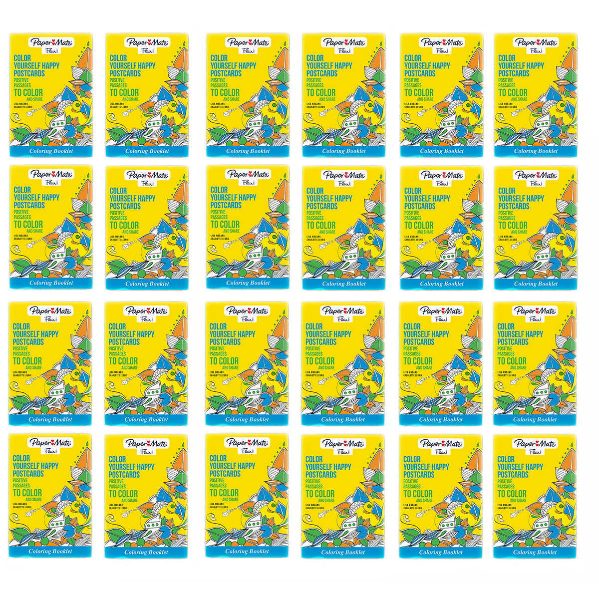 Color Yourself Postcards Adult Coloring Book 16 Postcards - Bulk Pack ...