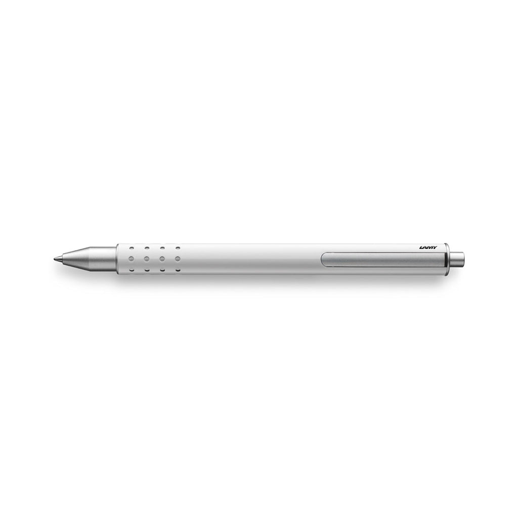Lamy Swift Rollerball Pen, White, Retractable, Black Ink