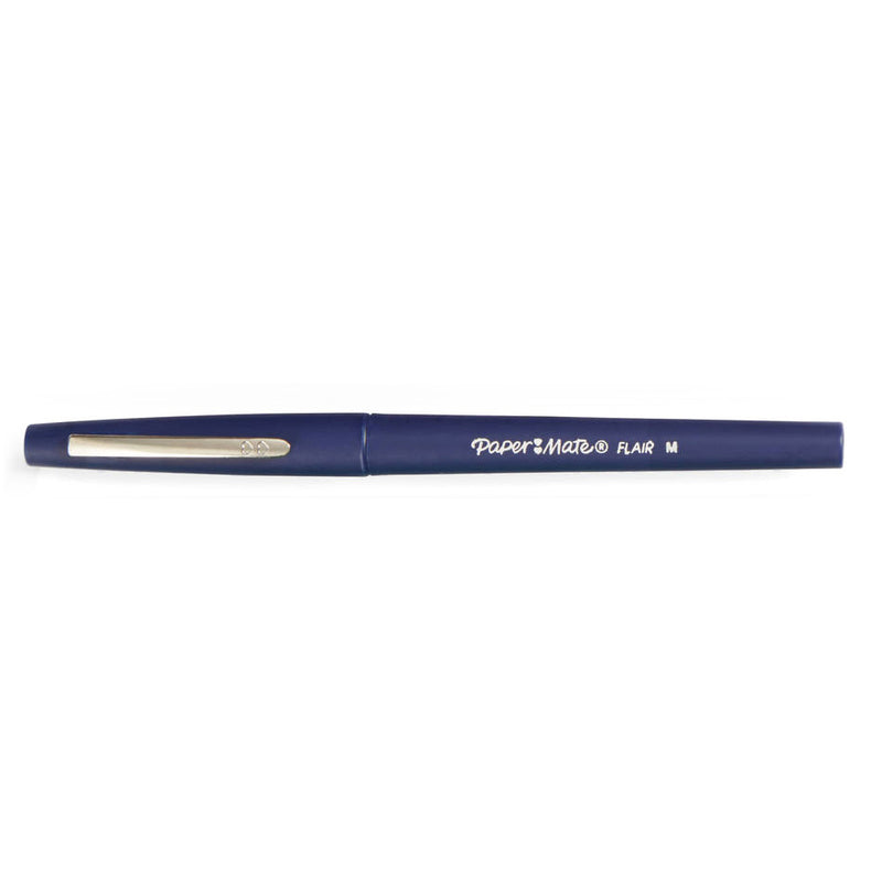 Paper Mate Flair Navy Felt Tip Pen Medium, Point Guard – PensAndPencils.Net