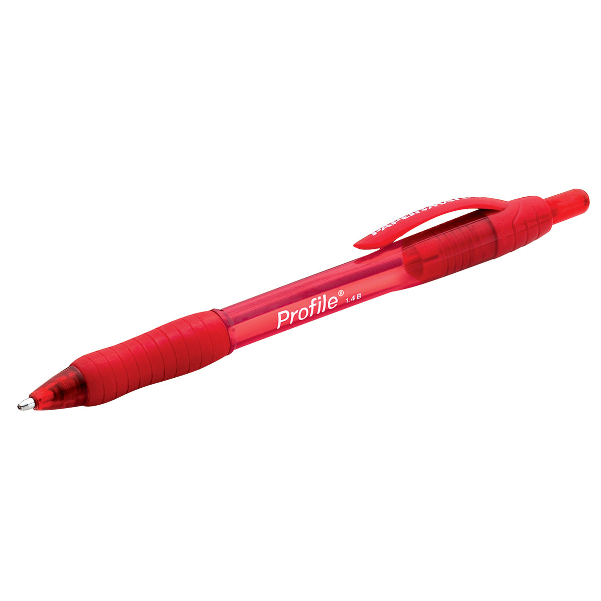 Paper Mate Profile Red Ink Ballpoint Pens 1.4b Retractable, Bold Point ...