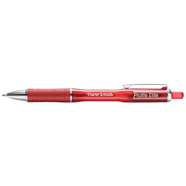 Paper Mate Profile Elite Red Bold Point Retractable Ballpoint Pen