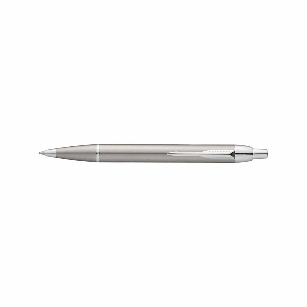 Parker IM Brushed Stainless Steel Ballpoint Pen , Black Ink