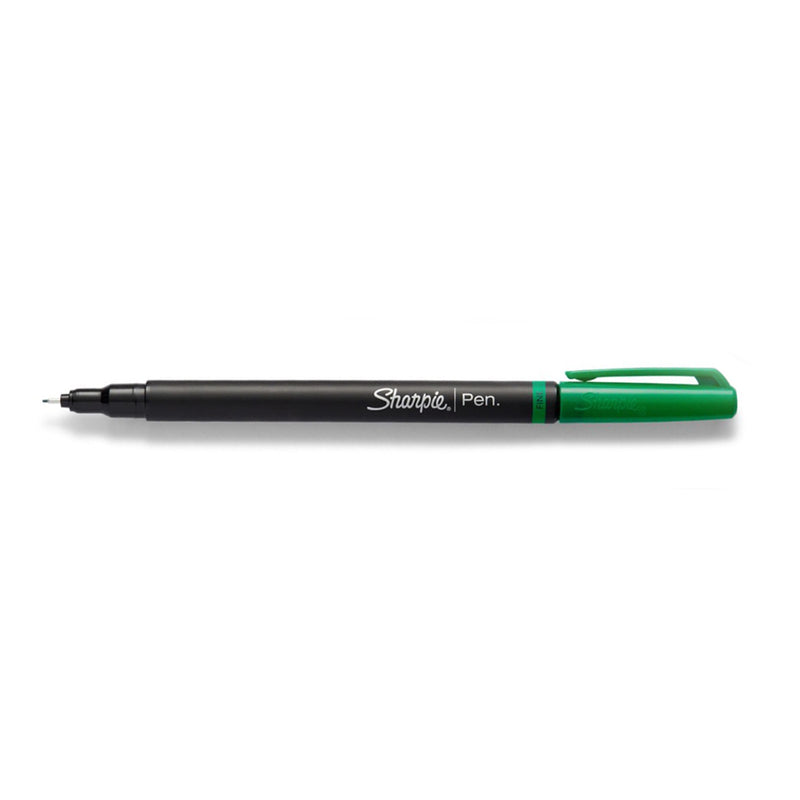 Sharpie Non Bleeding Pen Fine Point Green – PensAndPencils.Net