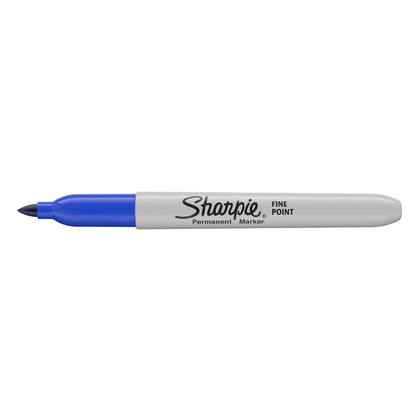 Sharpie Blue Markers, Fine Point, Bulk Pack of 24
