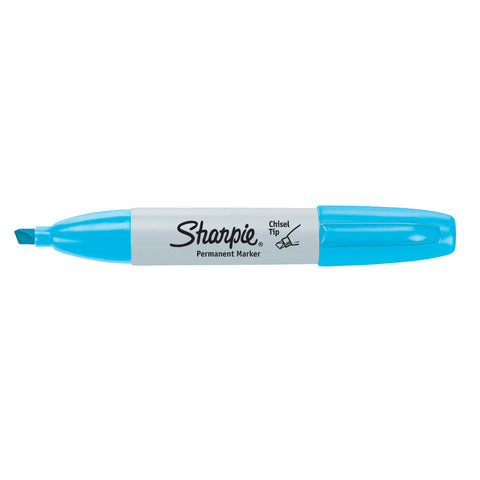 Sharpie Chisel Tip Turquoise Permanent Marker – PensAndPencils.Net