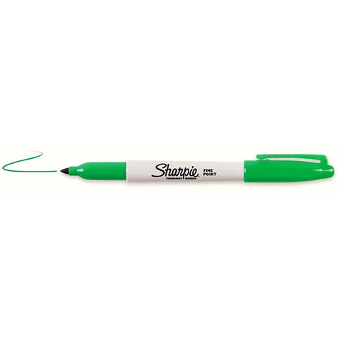 Sharpie Green Fine Point Permanent Marker – PensAndPencils.Net