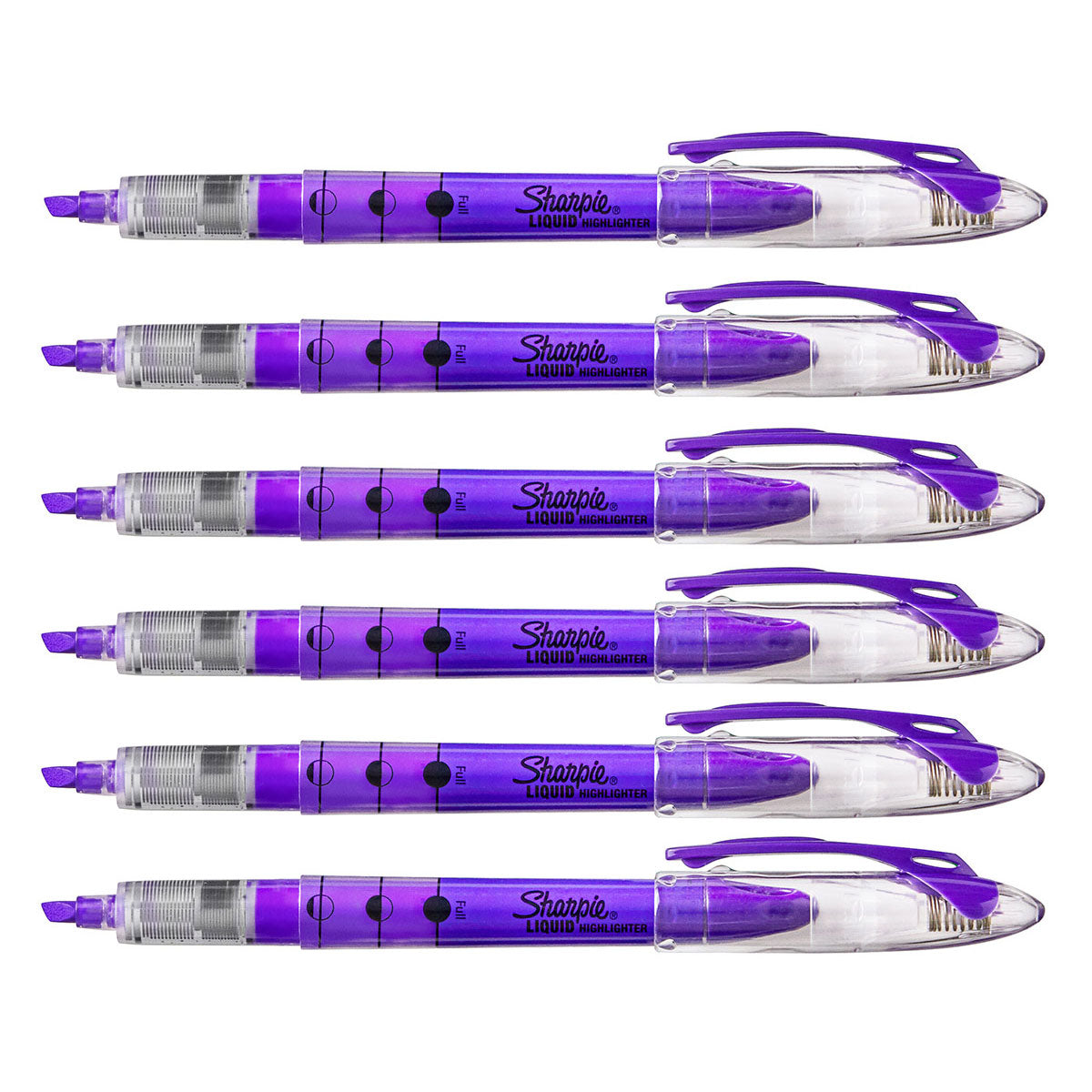 Sharpie Liquid Highlighter Purple Narrow Chisel Tip Pack Of 6 ...