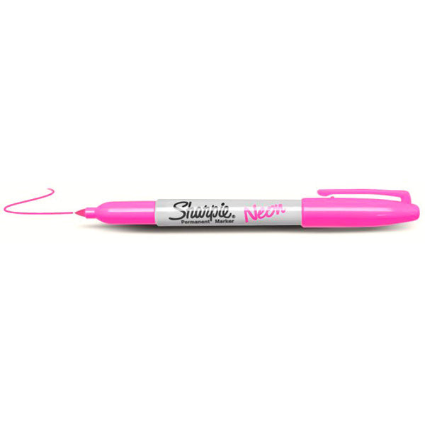 Sharpie Neon Pink Fine Point Permanent Marker Sold Individually