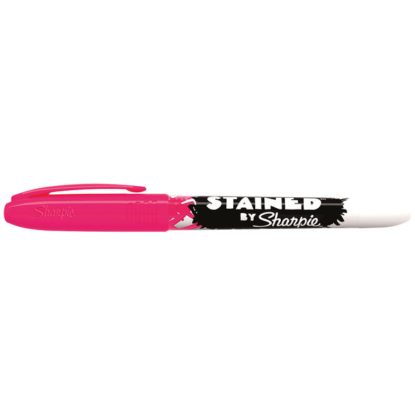 Sharpie Pink Fabric Marker, Brush Tip, Stained By Sharpie